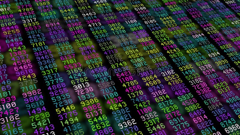 Data Stream Red Numbers White Screen Stock Footage - Video of code ...