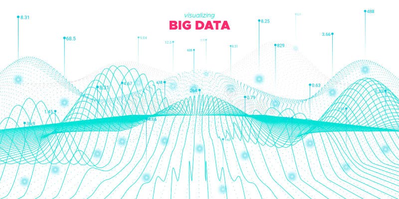 Data Stream. White Technology Information Stock Vector - Illustration ...