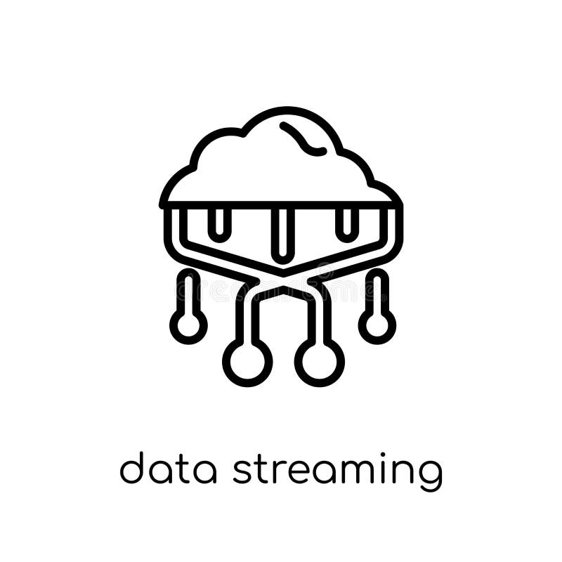 Data Streaming Icon. Trendy Modern Flat Linear Vector Data Streaming ... Data Streaming Icon. Trendy Modern Flat Linear Vector Data Streaming ...