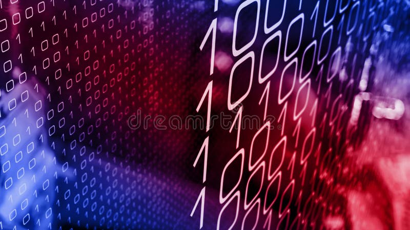 Data Streams in Motion Exploring the Dynamic Movement of Binary Code Patterns Stock Video ...