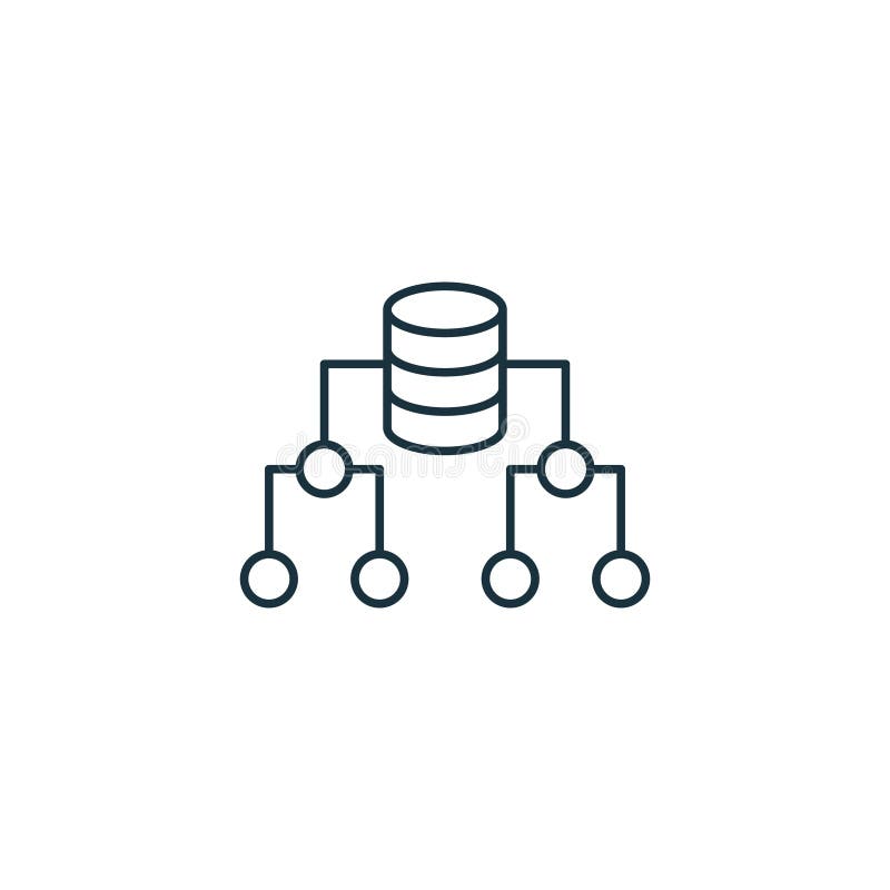 Data Structure Icon Monochrome Simple Sign From Data Analytics Collection Stock Illustration