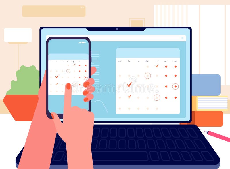 Data Synchronization Stock Illustration Illustration Of Cooperation