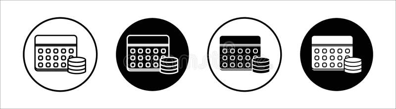 Data Table Flat Line Icon Set. Data Table Thin Line Illustration Vector ...