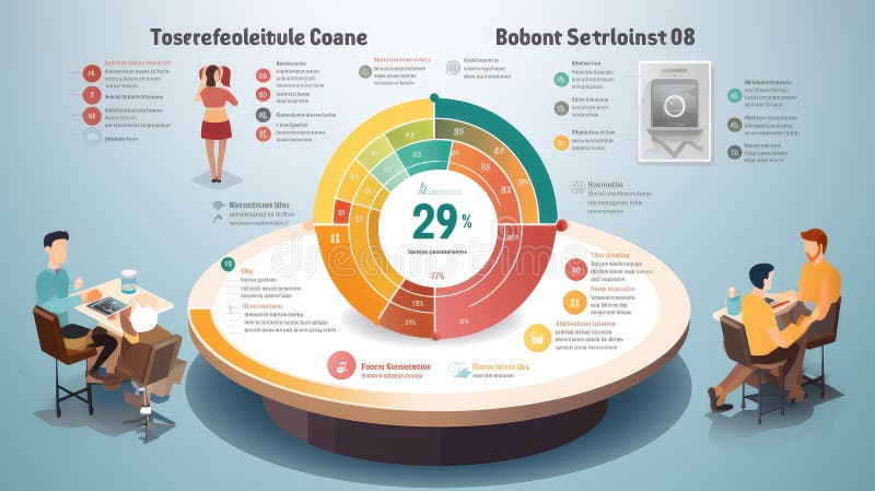 Data table infographics stock illustration. Illustration of trend ...