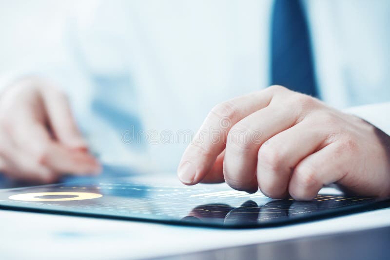 Data on Tablet stock photo. Image of report, mobile, working - 41117984
