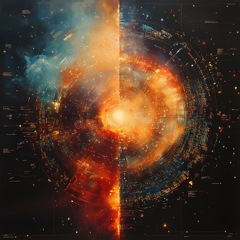 Data Tapestry Unveiled: a Visual Odyssey Stock Illustration ...