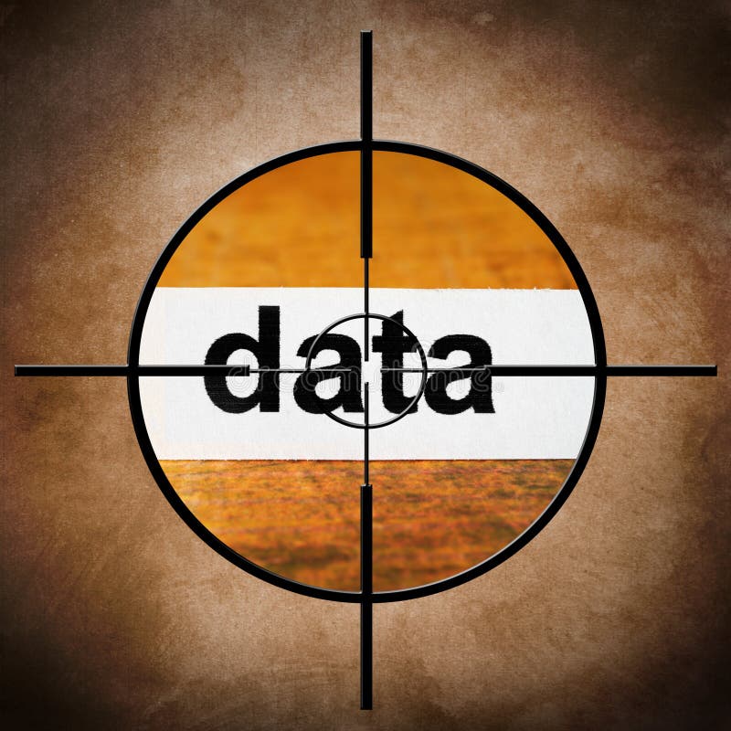 Data target concept stock photo. Image of bull, market - 175653936