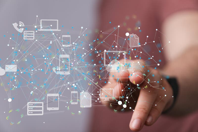 Data Team Hierarchy Connection Group Digital Stock Image - Image of ...