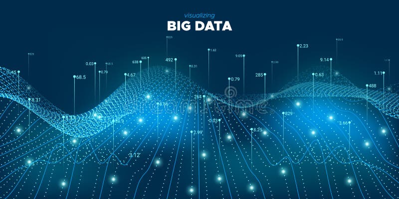 Data Tech. Blue Technology Illustration Stock Vector - Illustration of ...