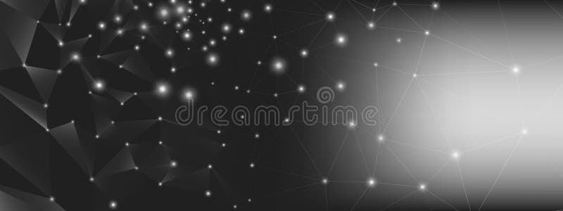 Data Tech Concept. Dark Science Visualization Stock Vector ...