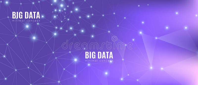 Data Tech Concept. Magic Science Wallpaper Stock Vector - Illustration ...