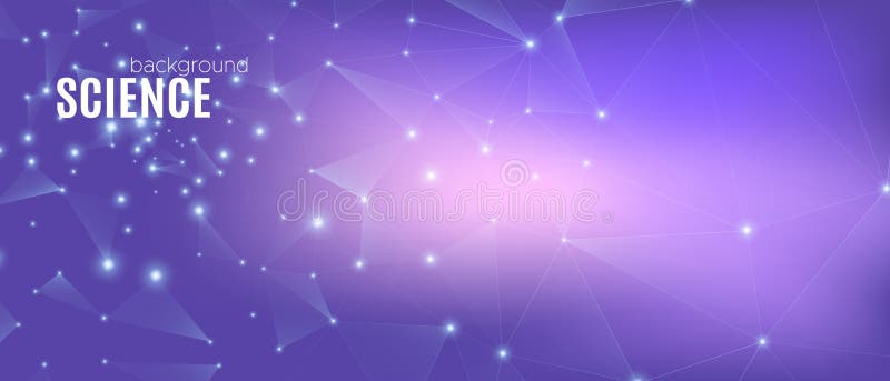 Data Tech Concept. Violet Vector Science Flyer Stock Vector ...
