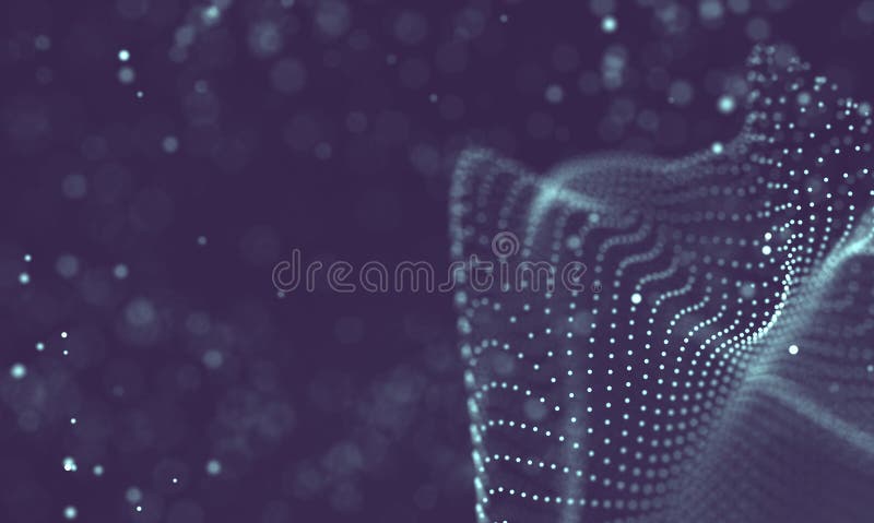 Data Technology Abstract Futuristic Illustration . Low Poly Shape with ...