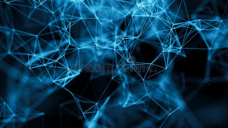 Data Technology Background. Big Data Visualization. Connecting Dots and Lines. Science ...