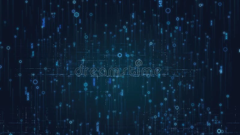 Data Technology Background, Code Hexagon Digital Grid Line Rise Up ...