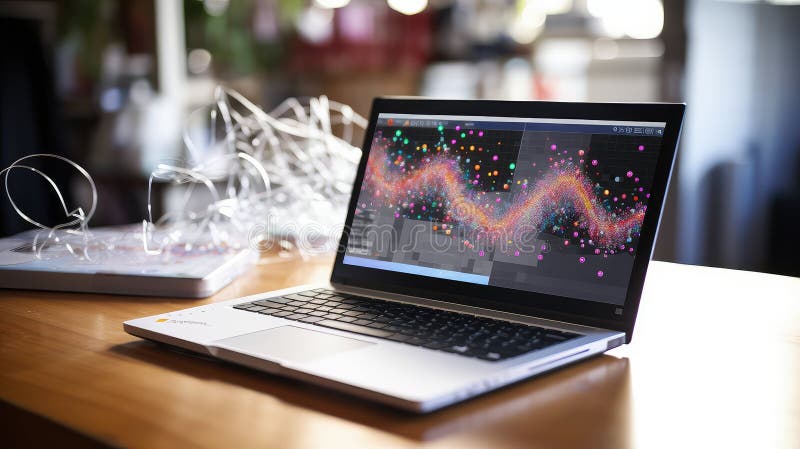 Data technology charts stock illustration. Illustration of graphs ...