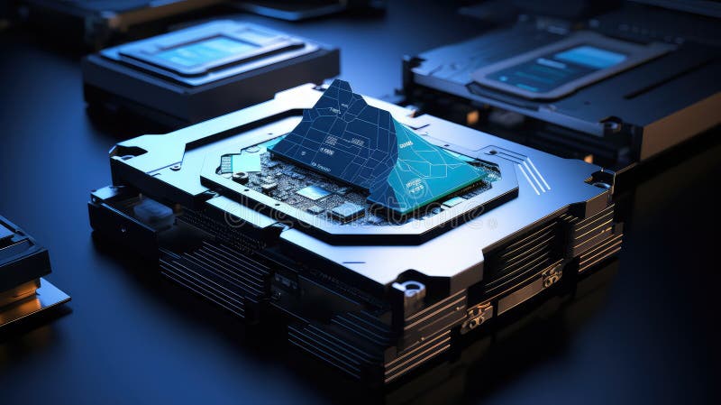 100 Terabyte Hard Drive Future Technology Color Icon Vector ...