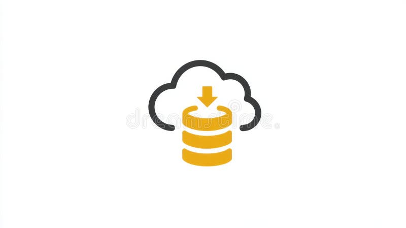 Data Theft from Cloud Storage Represented by Animated Arrows ...
