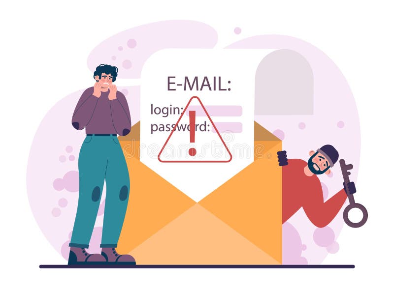 Data Theft Concept. Cyber Attack, Hacker Stealing Personal Data Stock ...