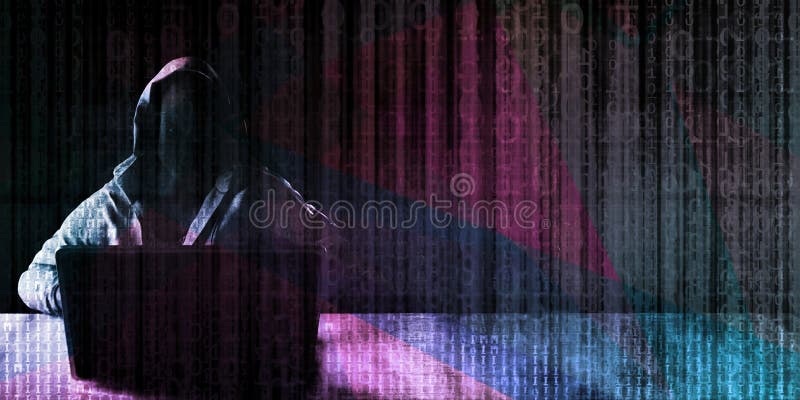 Data Theft stock illustration. Illustration of warning - 380808700