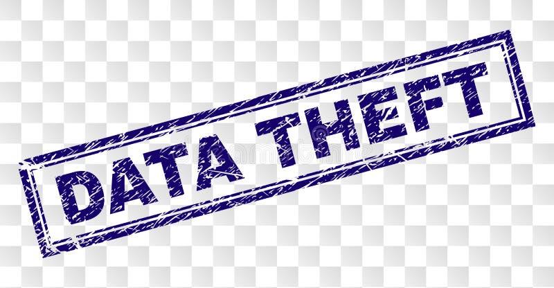 Grunge DATA THEFT Rectangle Stamp Stock Vector - Illustration of mark ...