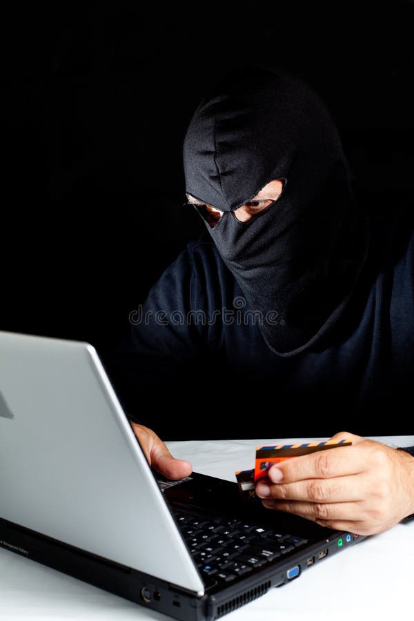 Data thief stock image. Image of black, hacker, bandit - 31490707