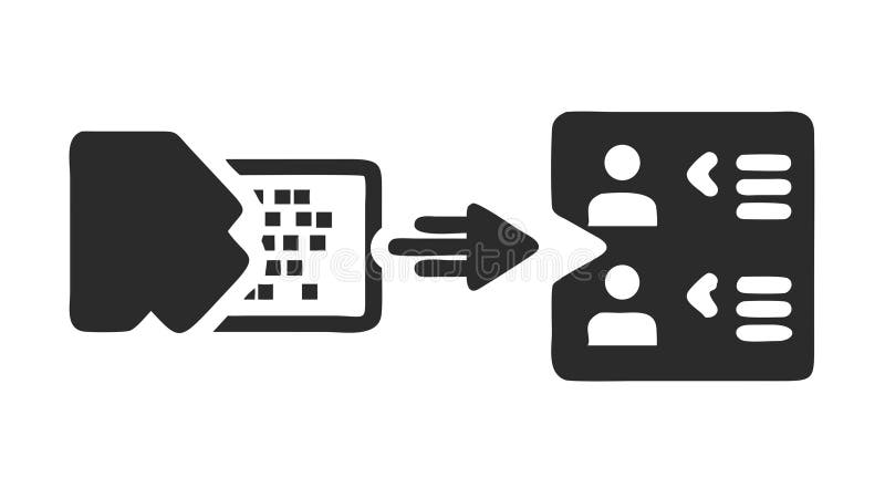 Data To Profile Conversion: Digital Identity, Vector Design Generative ...