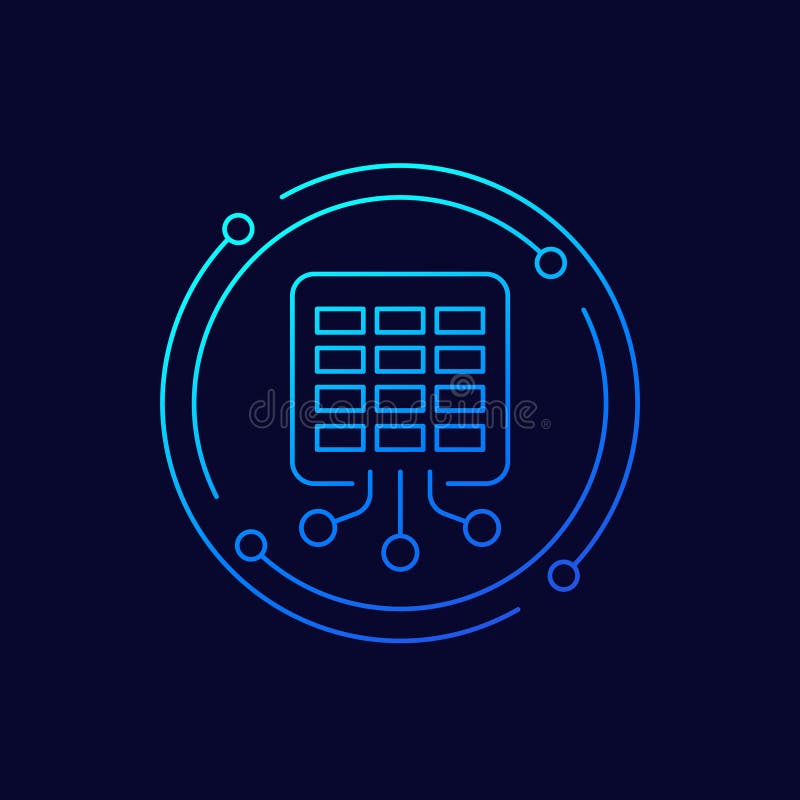 Spreadsheet Icon Stock Illustrations – 3,732 Spreadsheet Icon Stock ...