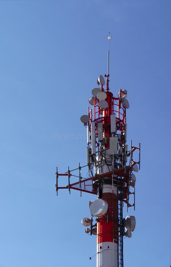 Data Transfer Antenna. Communication Concept Stock Image - Image of ...