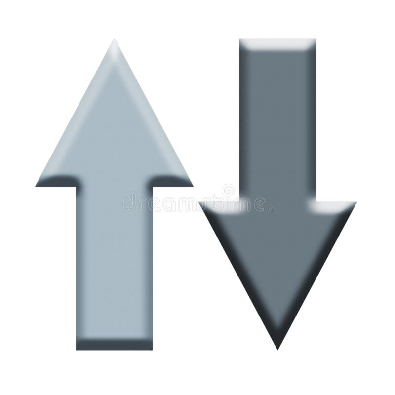 Data Transfer Arrows Icon on White Background Stock Illustration ...