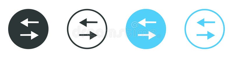 Two Arrows Compare Infographic Template Stock Vector - Illustration of ...