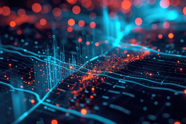 Data Transfer Background, with Driven Visualization Translating ...