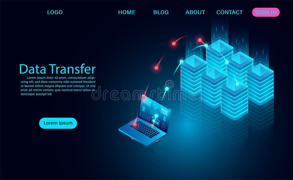 Data Transfer Concept, Downloading and Uploading Data To the Server ...
