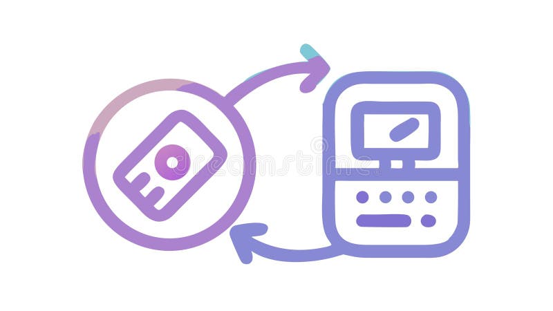 Data Transfer between Devices. File Sharing Network Communication ...
