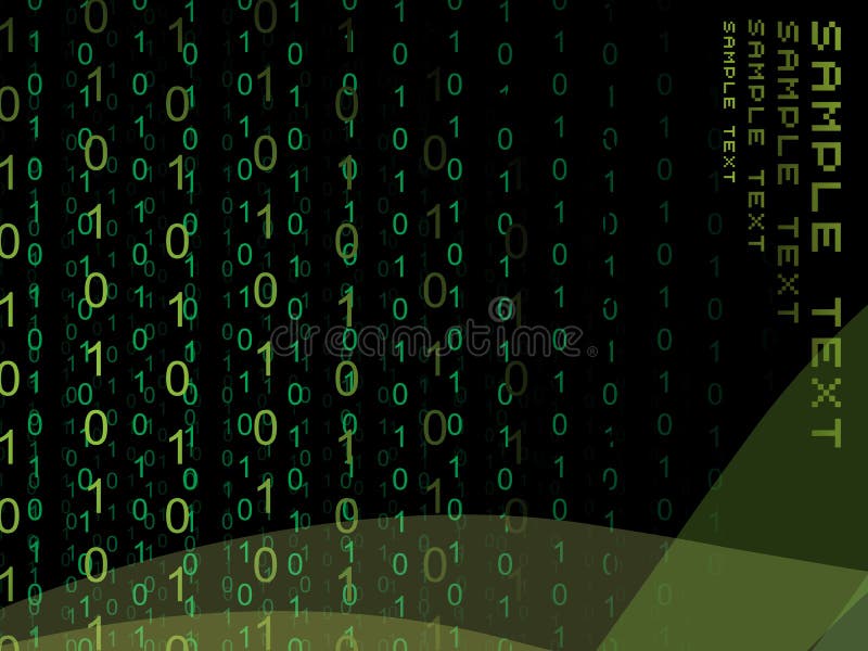 Binary Matrix Code Computer Data Stream Digital Security Codes And Gray Coding Information