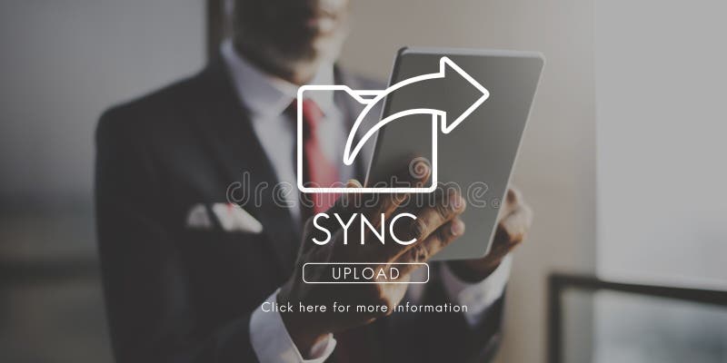 Data Transfer Exchange Sharing Sync Upload Concept Stock Image - Image ...