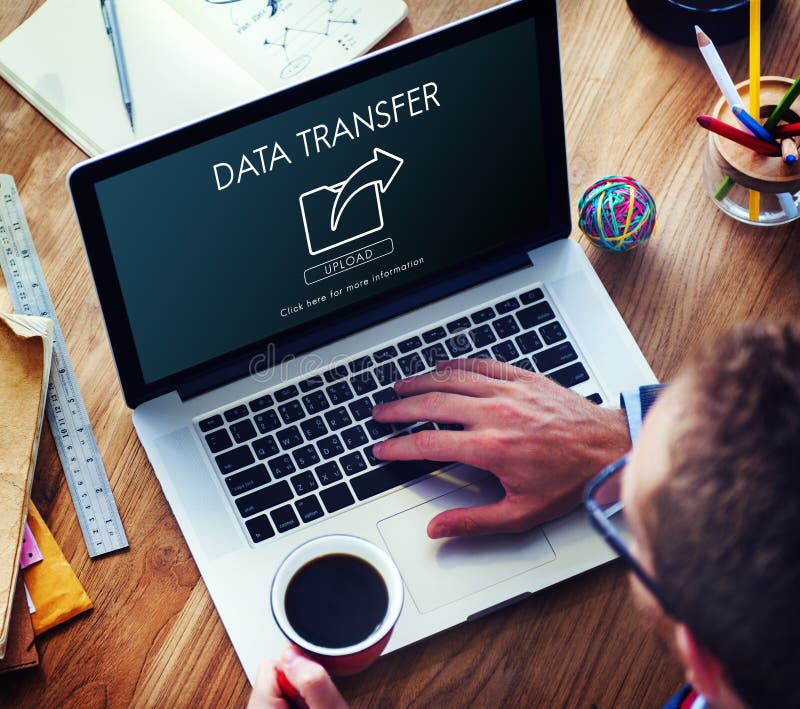 Data transfer stock image. Image of visualization, networking - 6177489
