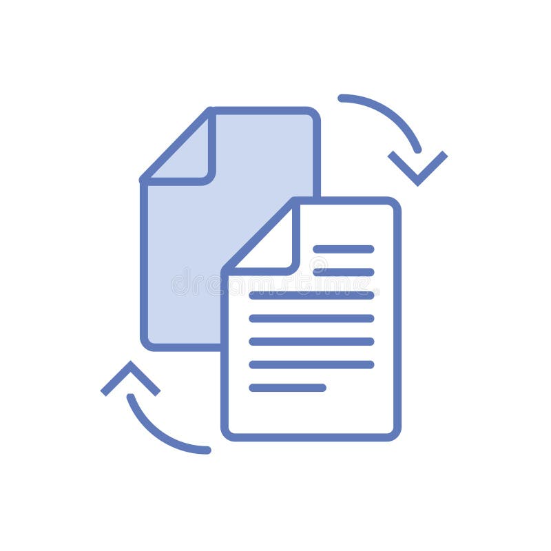 Data Transfer between Files Stock Vector - Illustration of ...