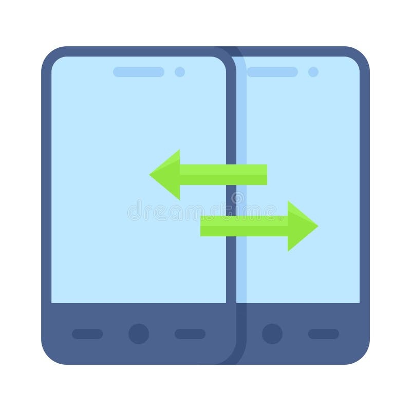 Data Transfer Icon, Mobile Application Vector Illustration Stock Vector ...