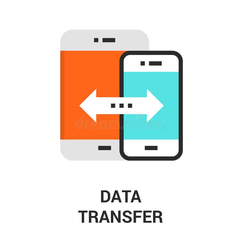 Data transfer icon stock vector. Illustration of application - 78875389