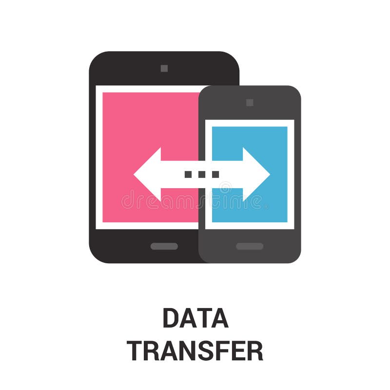 Data transfer icon stock vector. Illustration of gadget - 81201674
