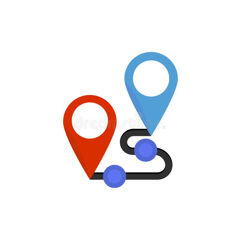 Data Transfer Icon, from One Point To Another, Vector Illustration ...