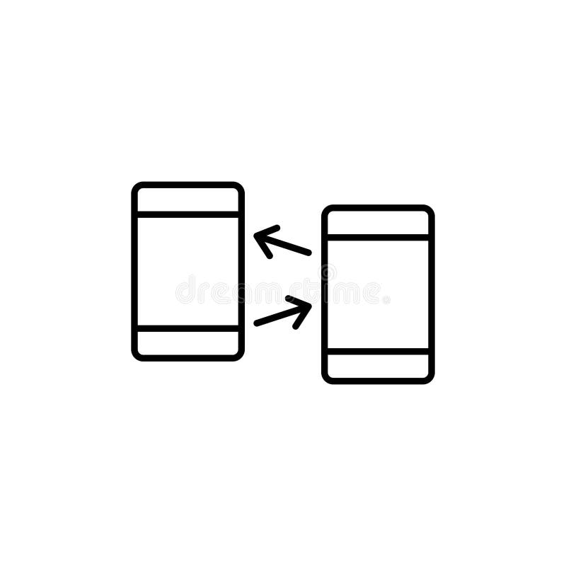 Data Transfer Icon Set. Wireless Fast Data Exchange Vector Symbol in a ...