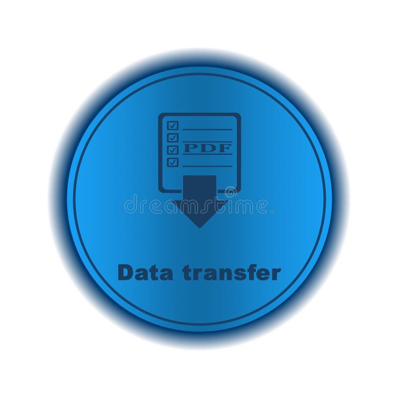 Data Transfer Icon, Sign, Illustration Stock Illustration ...