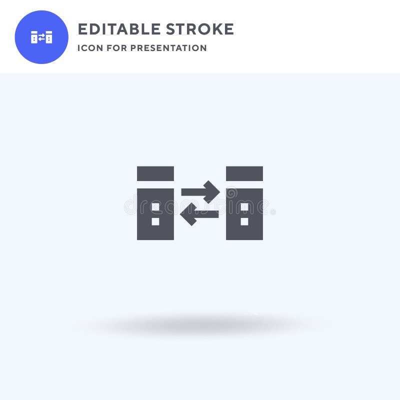 Data Transfer Icon Vector, Filled Flat Sign, Solid Pictogram Isolated ...