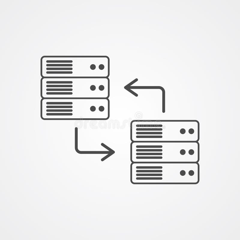 Data Transfer Icon, Sign, Illustration Stock Illustration ...