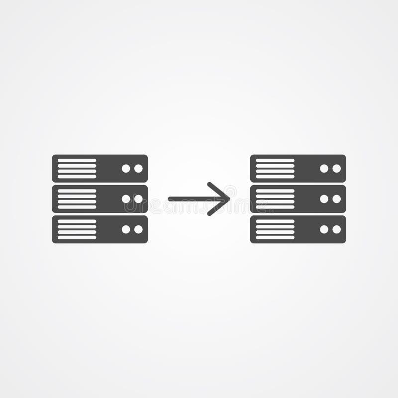 Data Transfer Vector Icon Sign Symbol Stock Vector - Illustration of ...