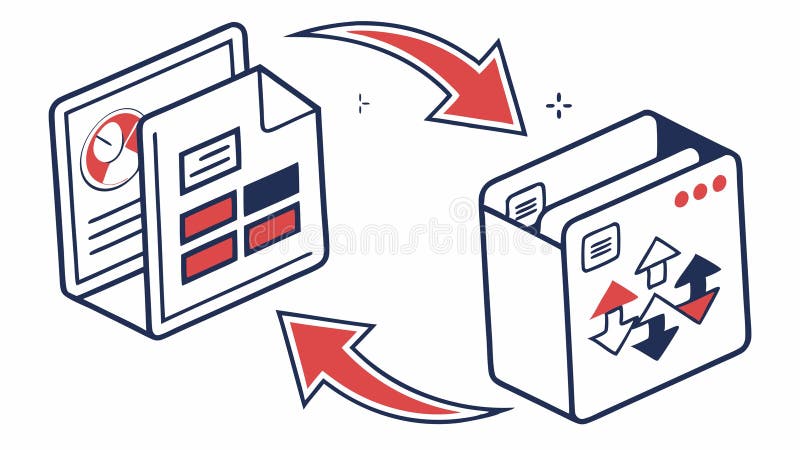 Data Transfer Illustration Digital Information Exchange Concept, Vector Design Generative AI ...