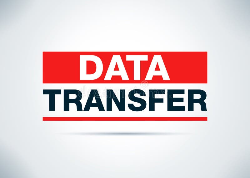 Data Transfer Abstract Flat Background Design Illustration Stock ...