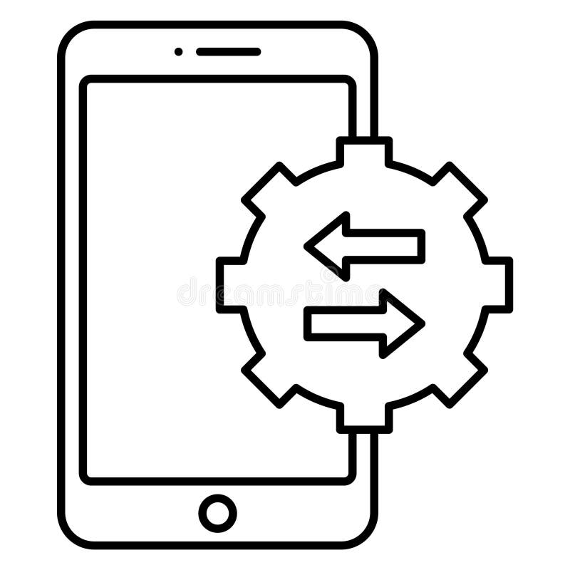 Data Transfer Isolated Vector Icon Stock Vector - Illustration of ...